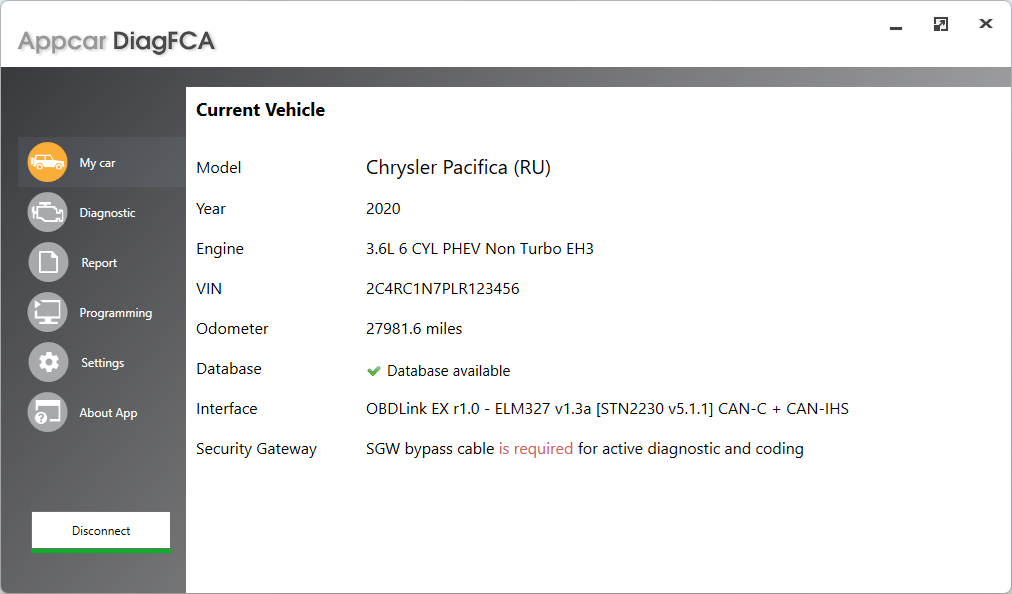 Appcar DiagFCA User’s Guide – Appcar DiagFCA – diagnostic tool