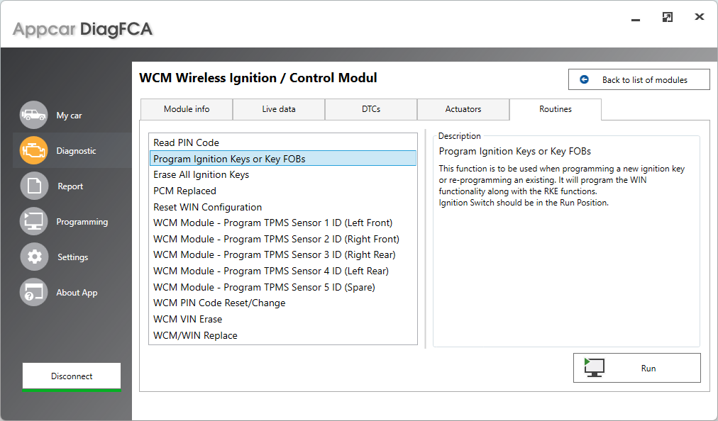 Appcar DiagFCA User’s Guide – Appcar DiagFCA – diagnostic tool